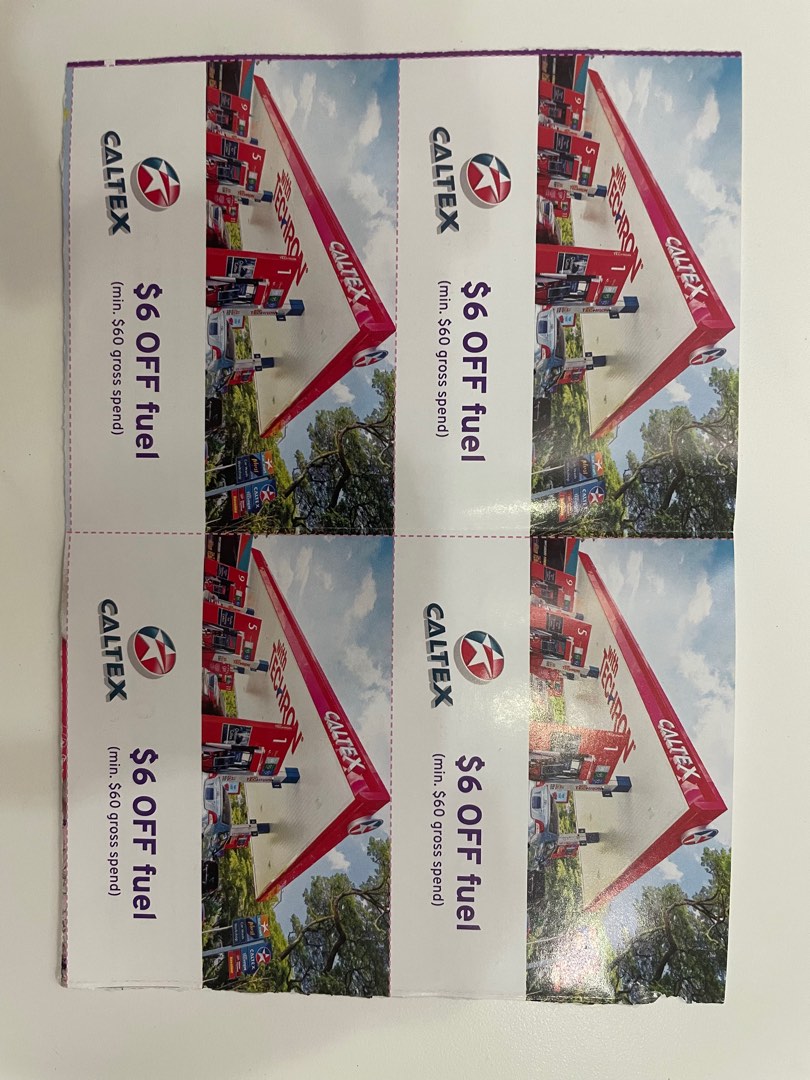 Caltex Fuel Voucher, Tickets & Vouchers, Vouchers on Carousell