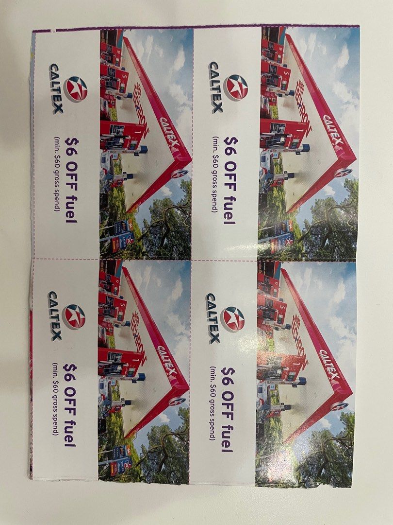 Caltex Fuel Voucher, Tickets & Vouchers, Vouchers on Carousell