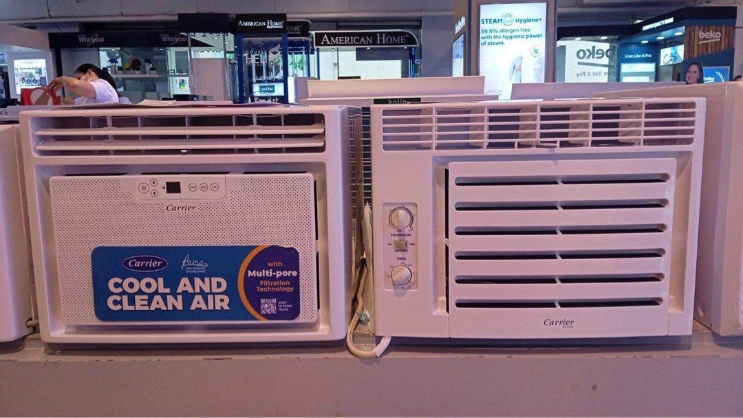 CARRIER WINDOW TYPE NON INVERTER AND INVERTER AIRCON, TV & Home ...