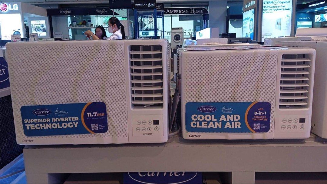 CARRIER WINDOW TYPE NON INVERTER AND INVERTER AIRCON, TV & Home ...