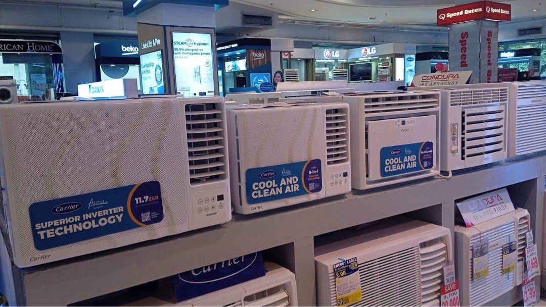 CARRIER WINDOW TYPE NON INVERTER AND INVERTER AIRCON, TV & Home ...