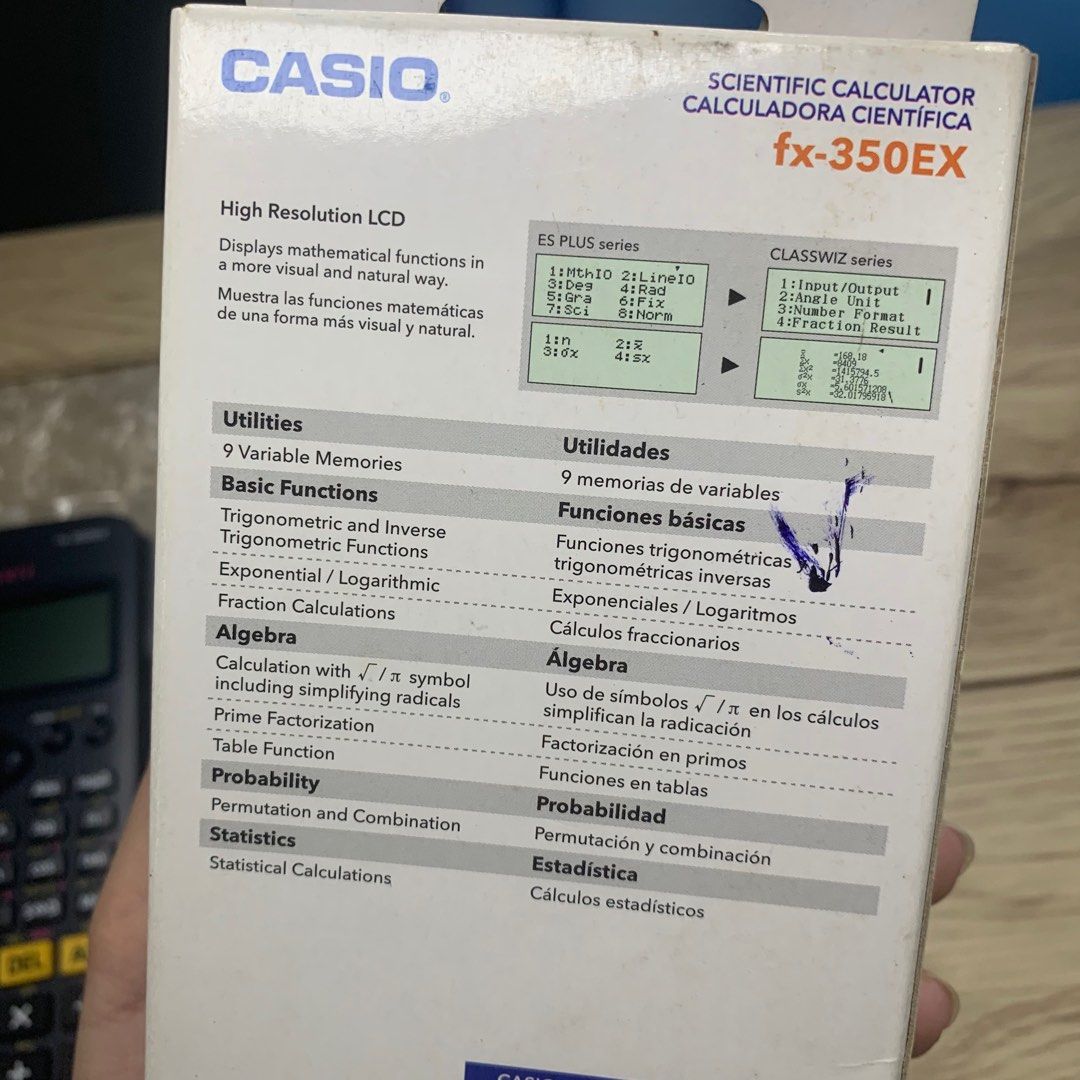 Casio fx-350EX | Scientific Calculator | new with box on Carousell
