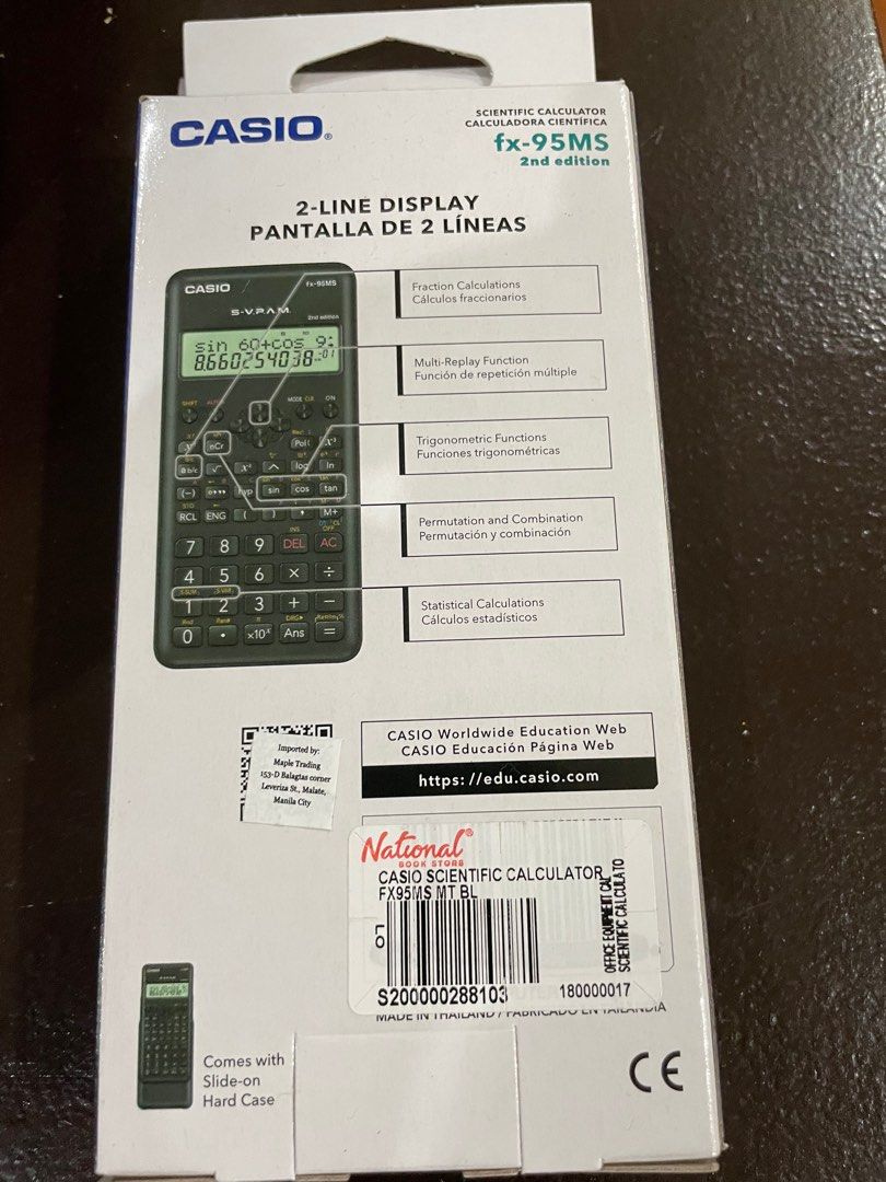 Casio Scientific Calculator fx-95MS, Mobile Phones & Gadgets, Other ...