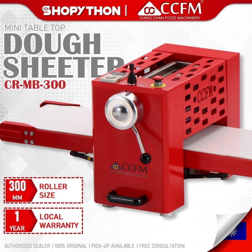 CCFM Mini Dough Sheeter CR-MB-300 (Red) Electric 300mm Roller Made in ...