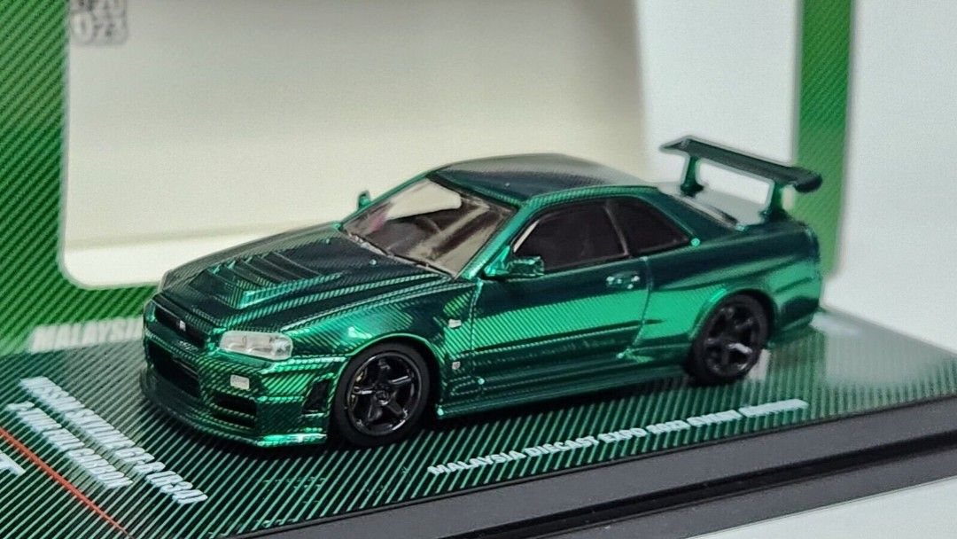 CHASE Inno64 full carbon R34 special Malaysia Diecast Expo edition, Hobbies & Toys, Toys & Games ...
