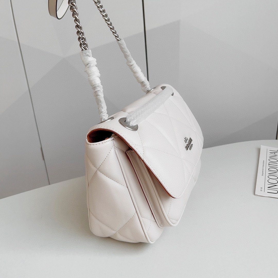 Coach new chain clamshell bag Cj611, Women's Fashion, Bags & Wallets ...