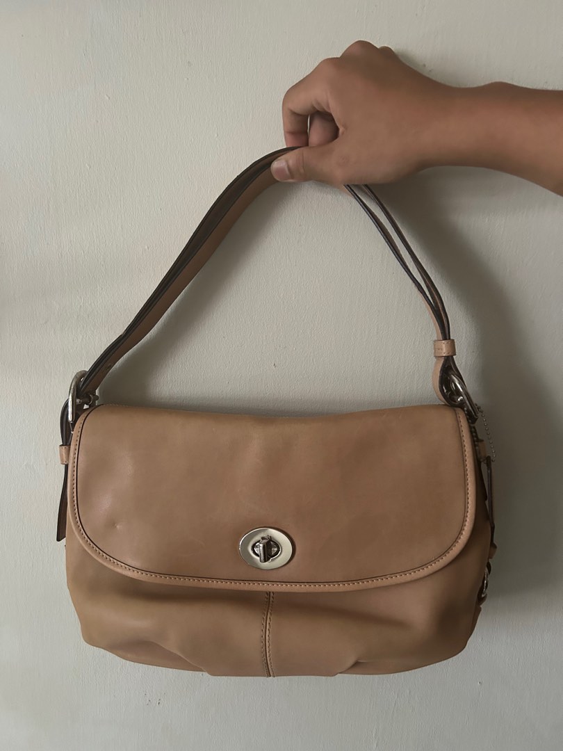 Coach Shoulder Bag In Nude, Women's Fashion, Bags & Wallets, Shoulder ...