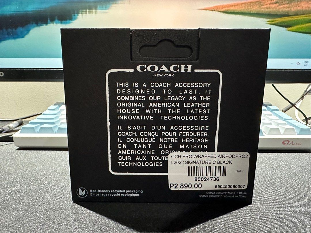 Coach Wrapped AirPods Pro (2nd Gen) Case, Mobile Phones & Gadgets ...