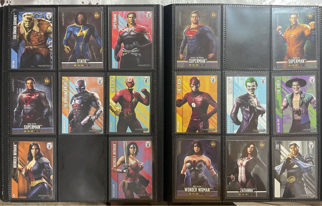 COMPLETE SET NON FOIL Injustice Gods Among Us Arcade Cards, Hobbies ...