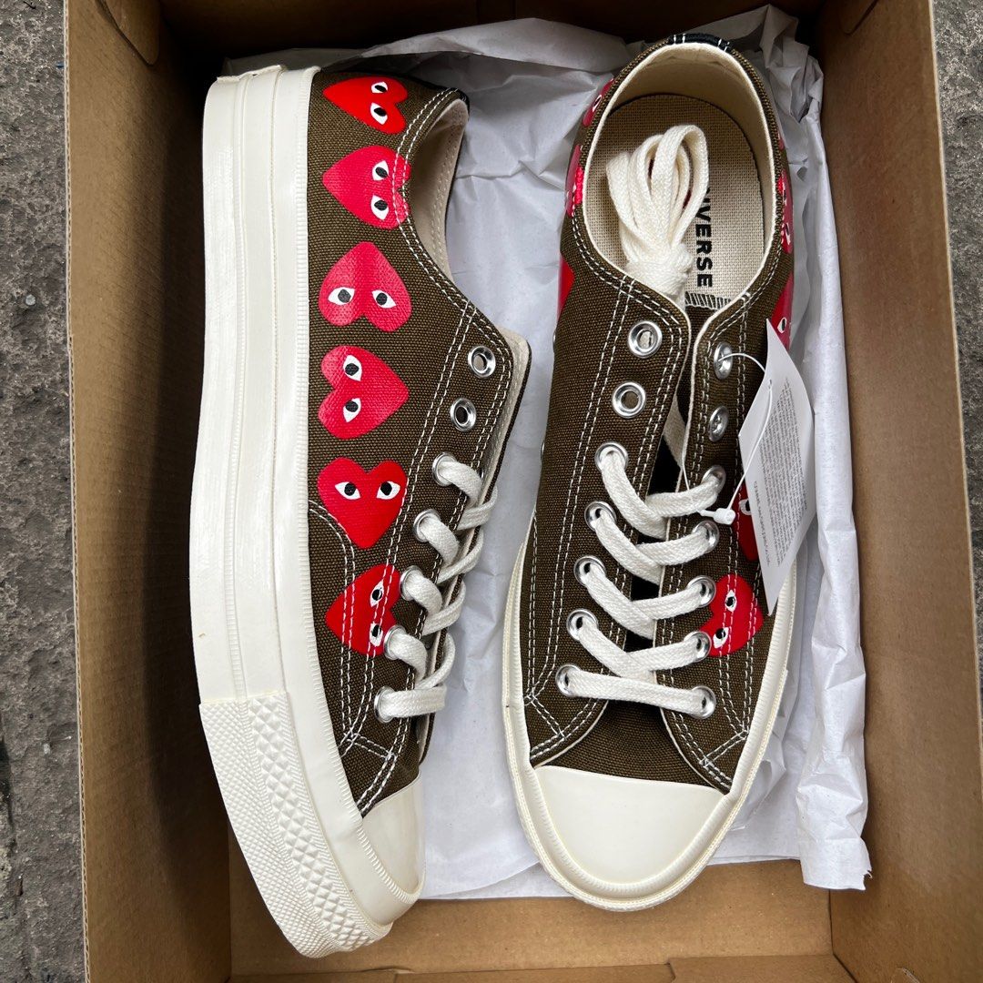 Converse CDG Multiheart UK 9, Men's Fashion, Footwear, Sneakers on ...