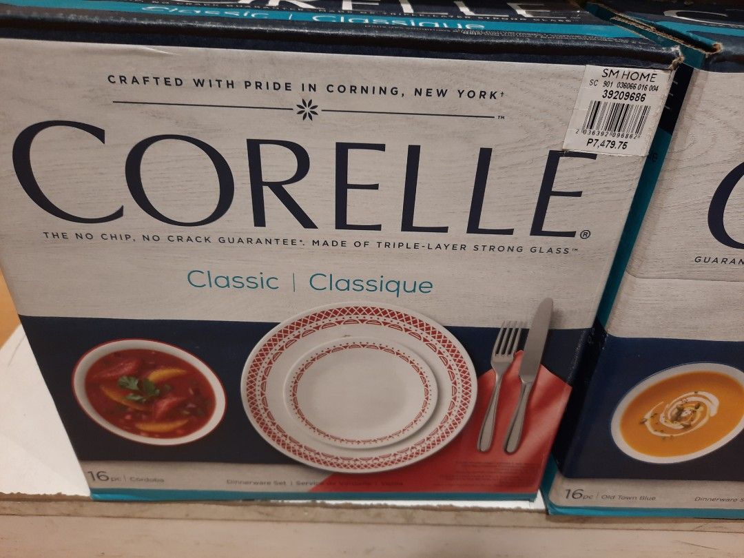 Corelle 16 piece Dinnerware Set Delano NO BOX, Furniture & Home Living ...