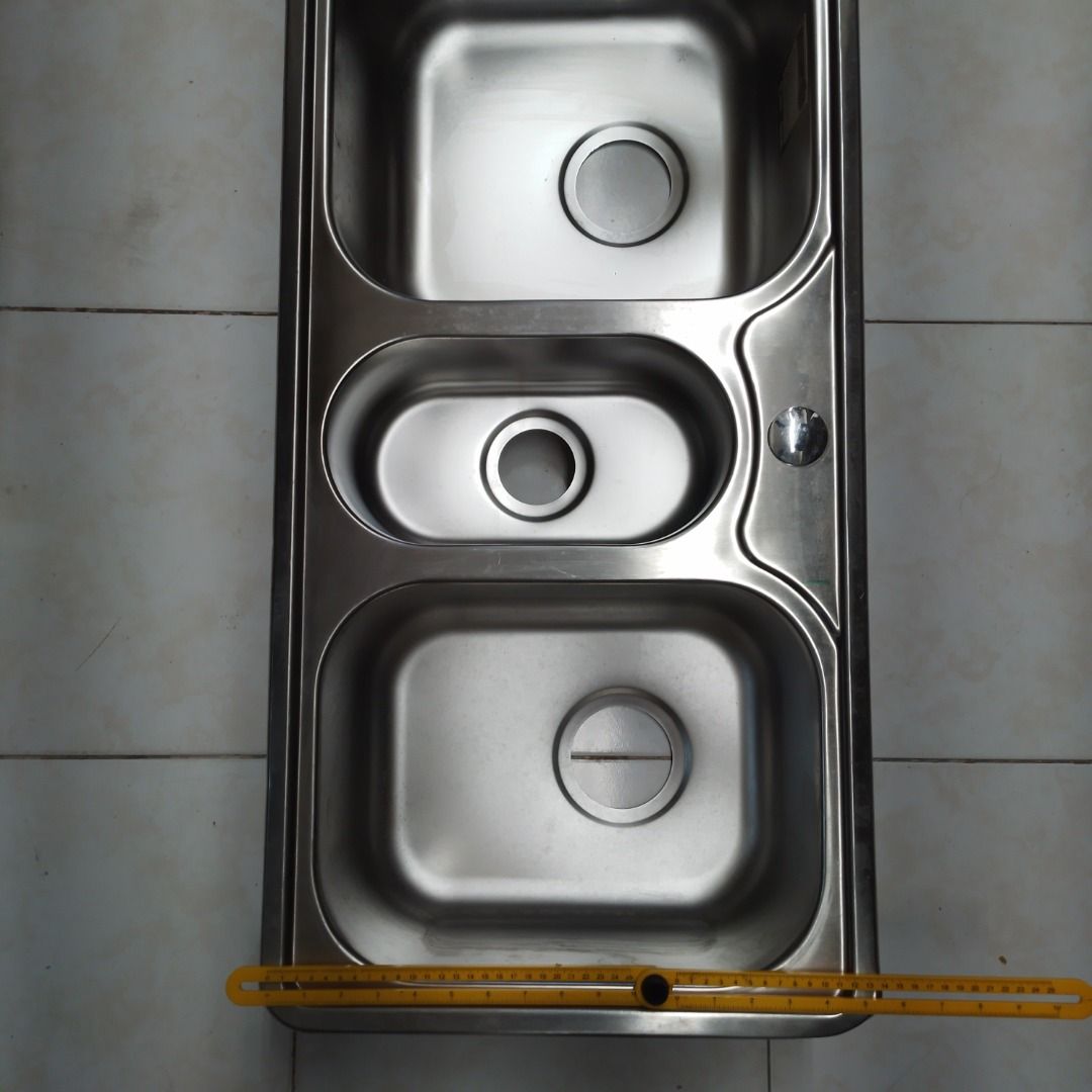 CREMONA 2 SINK AND DRAINER IN THE MIDDLE, Furniture & Home Living ...