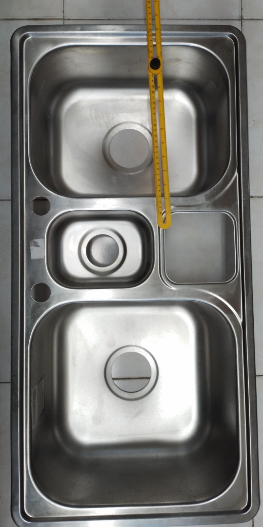 CREMONA WITH 2 SINK AND 2 DRAINER, Furniture & Home Living, Bathroom ...