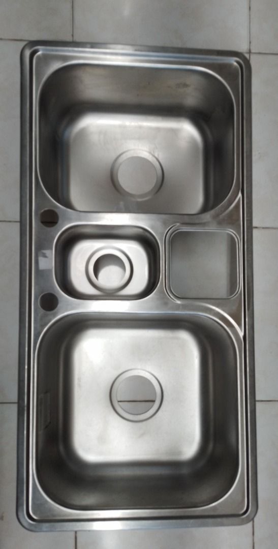 CREMONA WITH 2 SINK AND 2 DRAINER, Furniture & Home Living, Bathroom ...