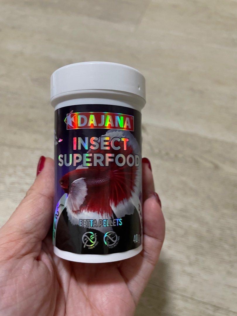 Dajana Insect Superfood Betta Pellets (40g) 100ml, Pet Supplies, Pet ...