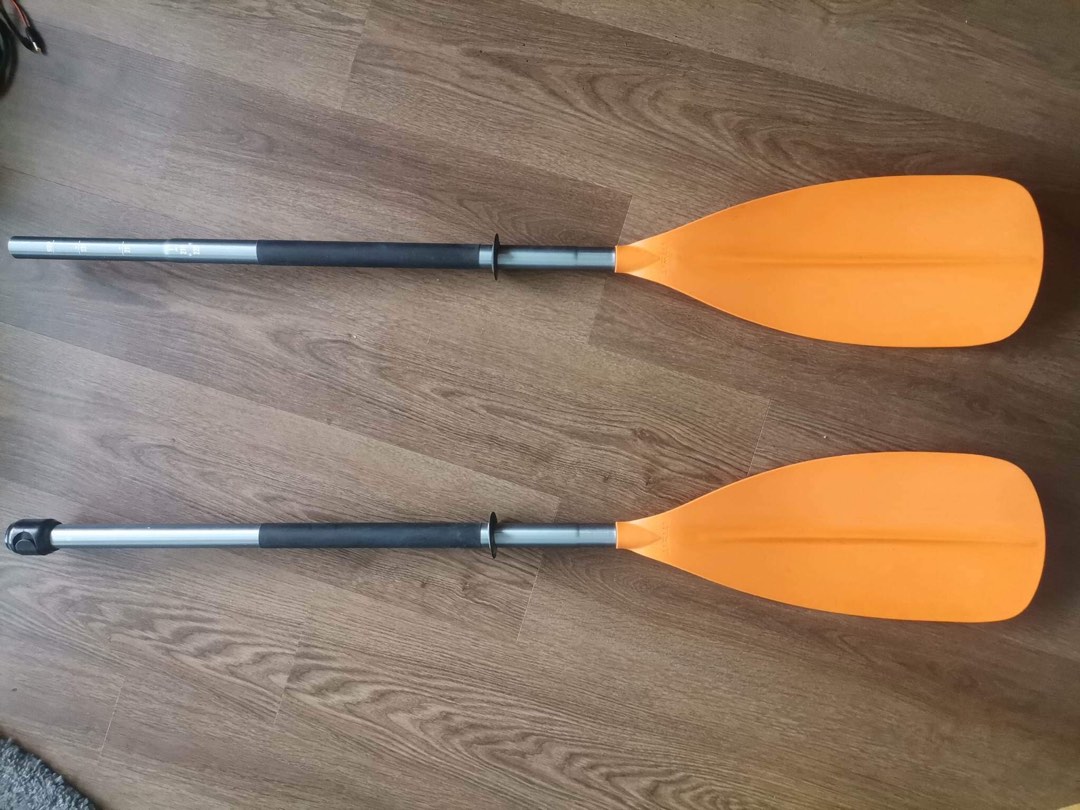 Decathlon adjustable lightweight split carbon Kayak Paddles, Sports ...