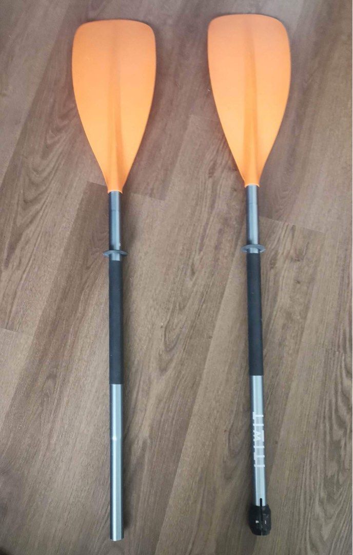 Decathlon adjustable lightweight split carbon Kayak Paddles, Sports ...