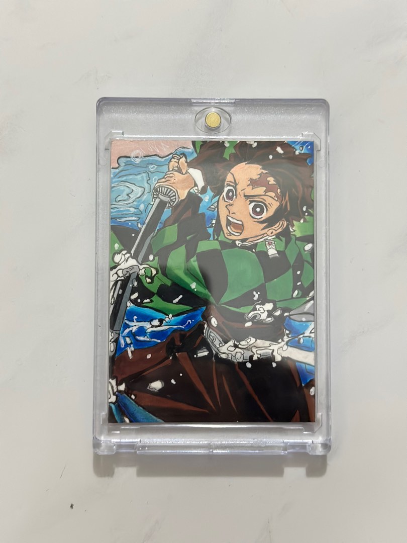 Demon Slayer Hand Painted Card *in acrylic, Hobbies & Toys, Toys ...