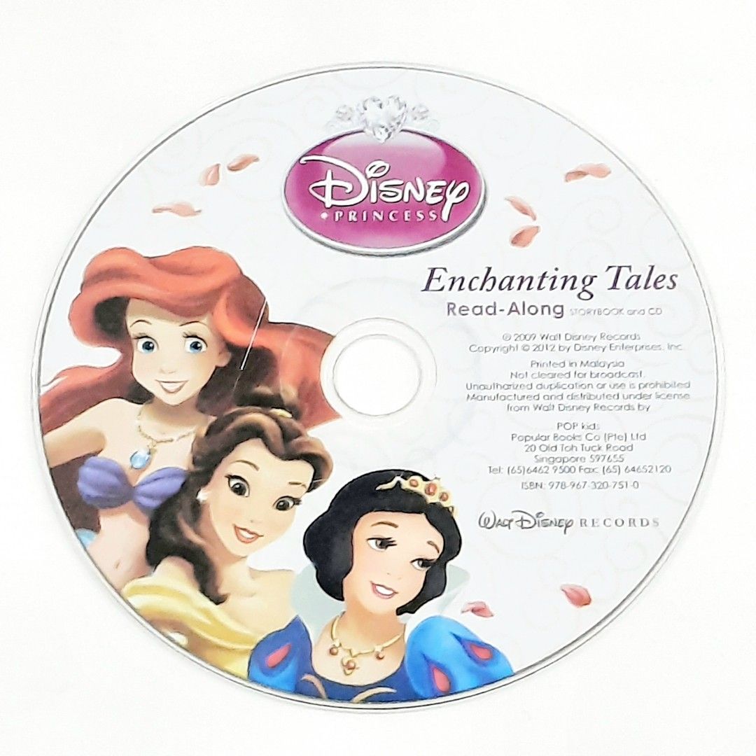 DISNEY PRINCESS Enchanting Tales Read-Along Storybook and CD (3 Stories ...
