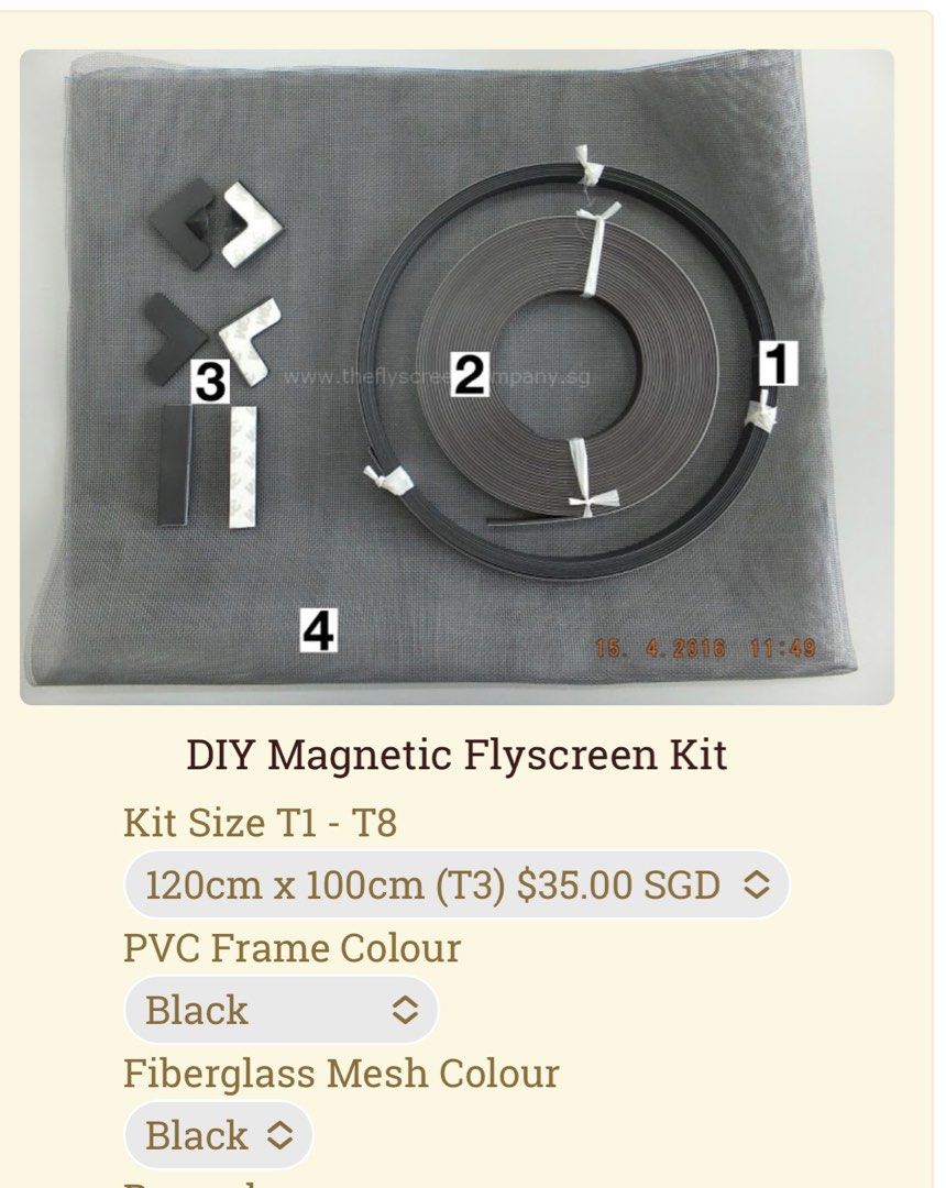 DIY Mosquito screen kits - from The Fly Screen Company, Furniture ...
