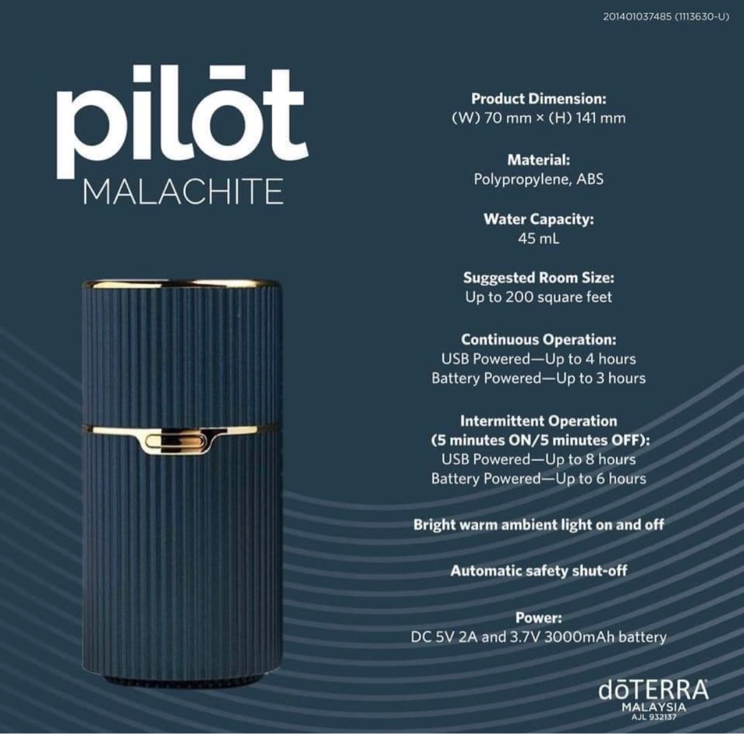 Doterra Pilot Max Diffuser, TV & Home Appliances, Air Purifiers ...