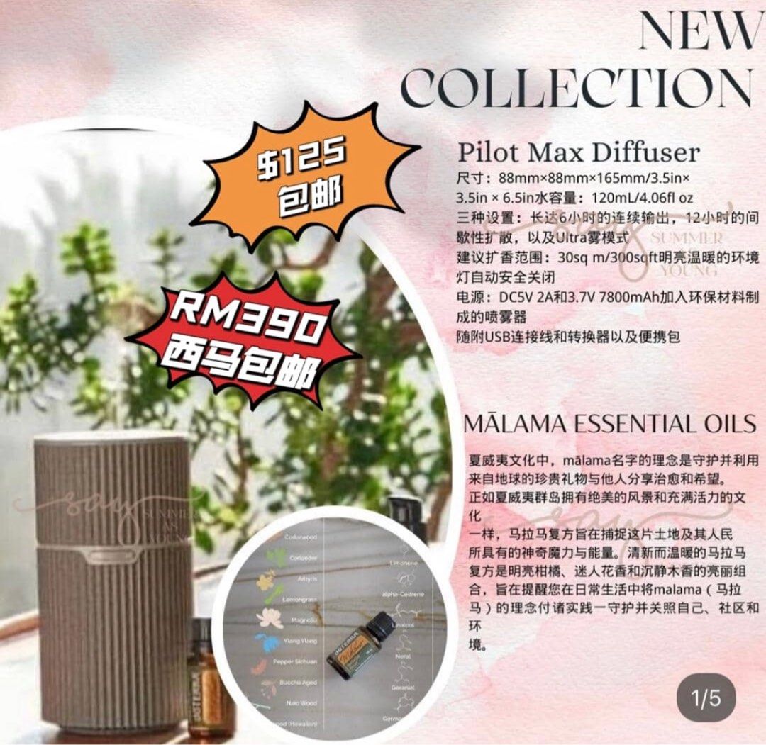 Doterra Pilot Max Diffuser, TV & Home Appliances, Air Purifiers ...