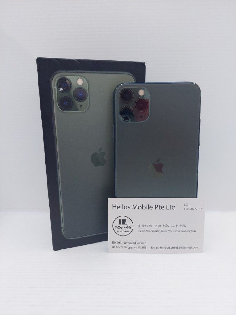 [Dual Sim] iPhone 11 Pro Max 256GB Midnight Green (Used), Mobile Phones ...