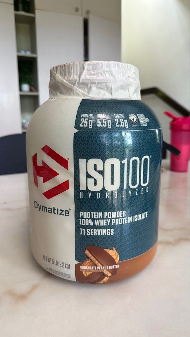 Dymatize Iso 100 Hydrolyzed Protein Powder, Health & Nutrition, Health ...