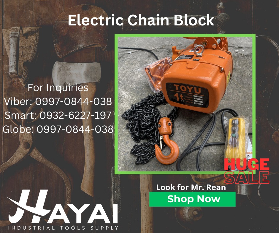 Electric Chain Block, Commercial & Industrial, Industrial Equipment on ...