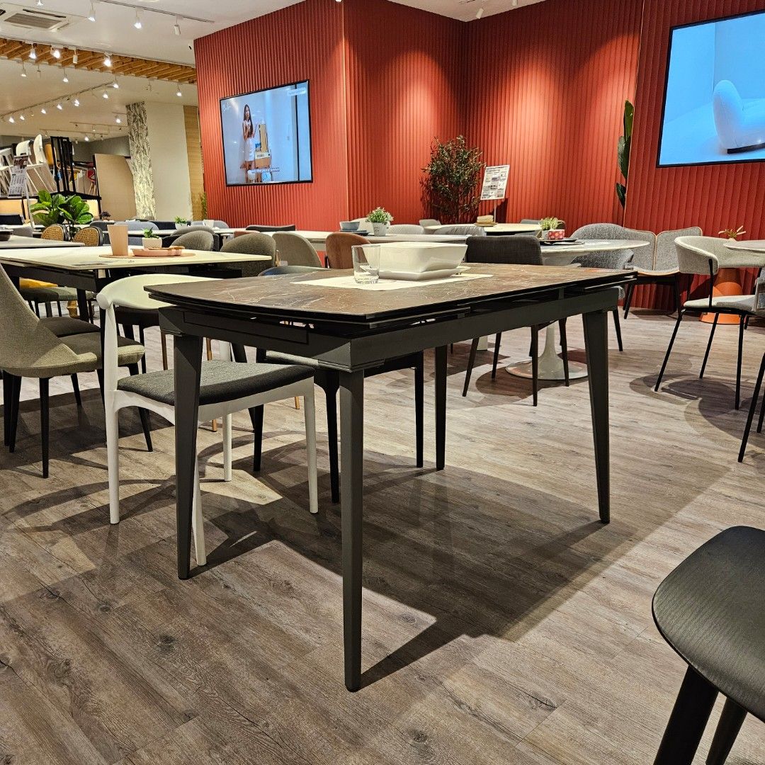 Emery Extendable Ceramic Dining Table (1 Unit Left), Furniture & Home ...
