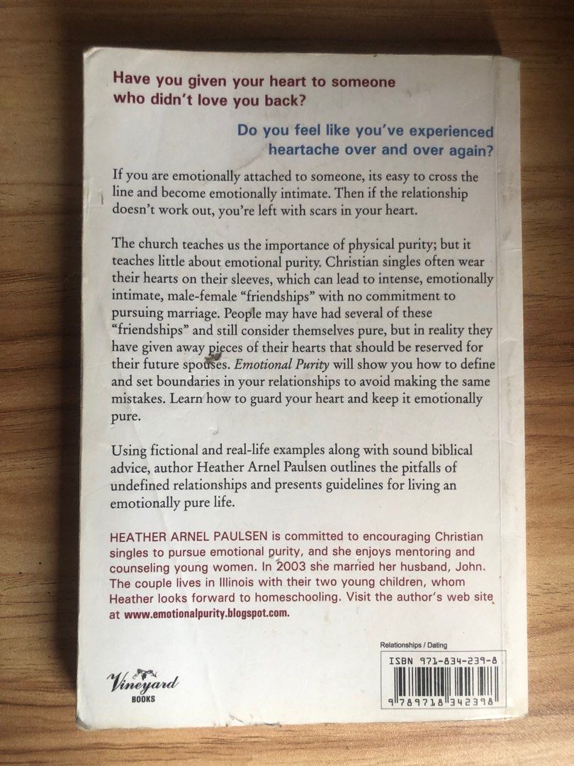 Emotional Purity - Heather Arnel Paulsen, Hobbies & Toys, Books ...