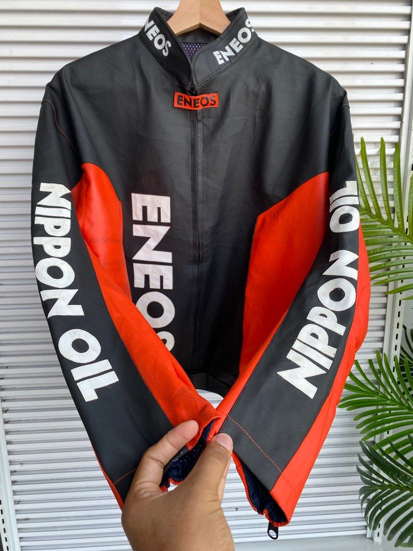 Eneos Nippon Oil Leather Jacket / Nismo TRD Subaru Honda Yamaha, Men's ...