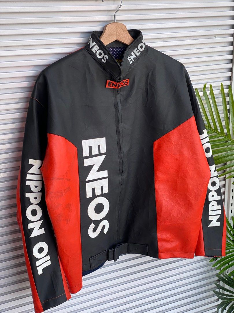 Eneos Nippon Oil Leather Jacket / Nismo TRD Subaru Honda Yamaha, Men's ...