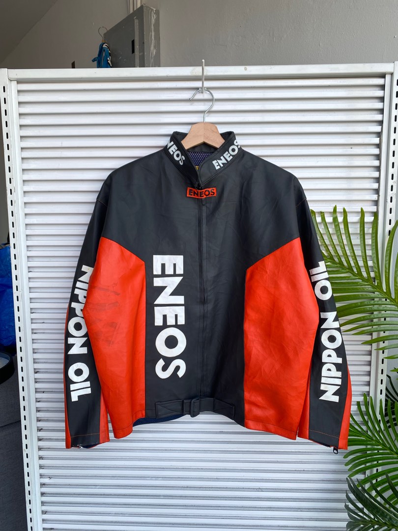 Eneos Nippon Oil Leather Jacket / Nismo TRD Subaru Honda Yamaha, Men's ...
