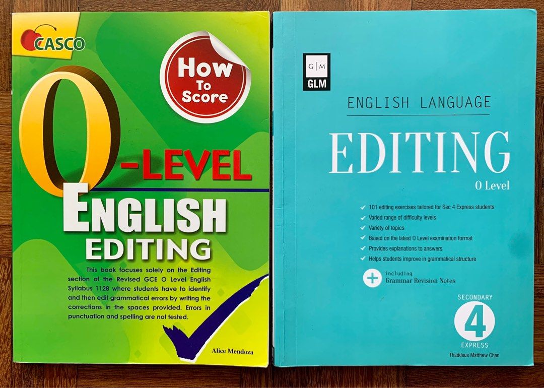 English editing exercises (O-level), Hobbies & Toys, Books & Magazines ... English editing exercises (O-level), Hobbies & Toys, Books & Magazines ...