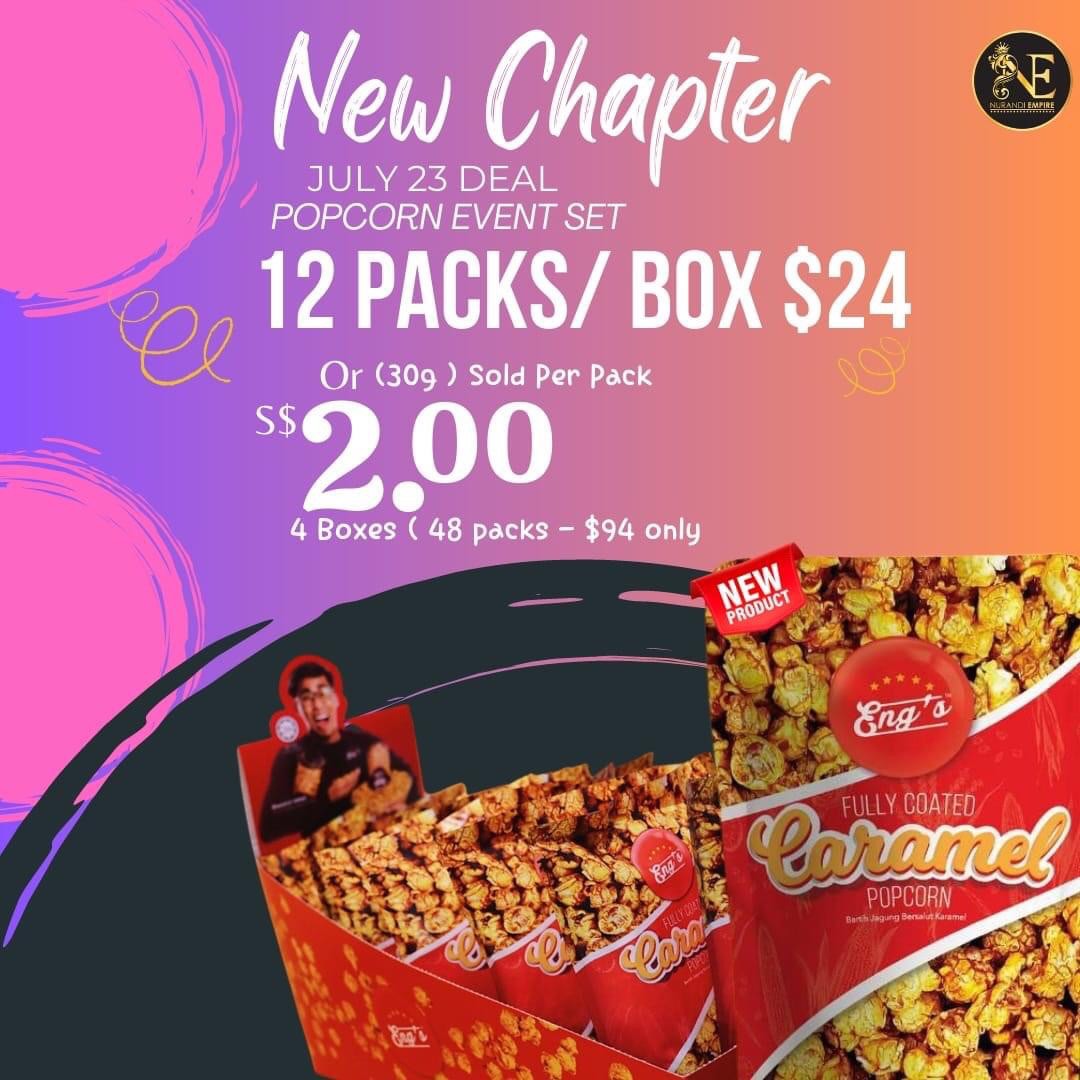 Eng’s popcorn events set, Food & Drinks, Packaged & Instant Food on Carousell