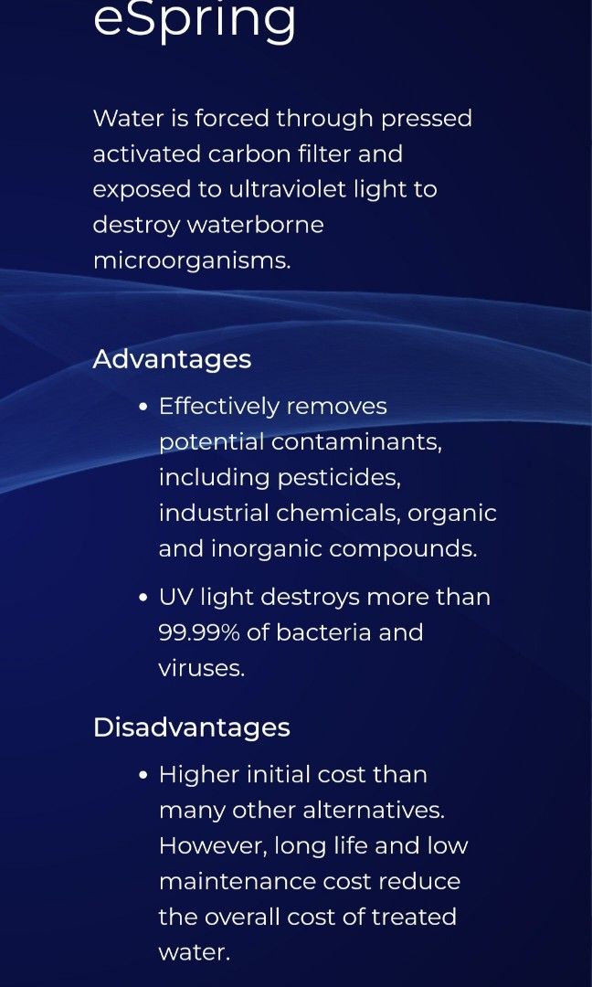 ESpring water treatment system, TV & Home Appliances, Other Home ...