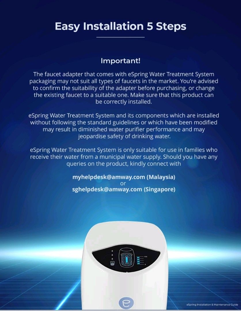 ESpring water treatment system, TV & Home Appliances, Other Home ...