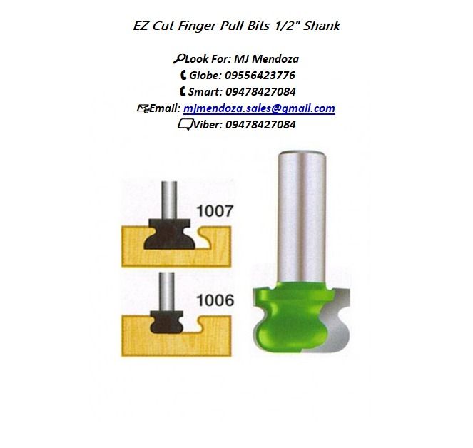EZ Cut Finger Pull Bits 1/2" Shank, Commercial & Industrial, Industrial ...