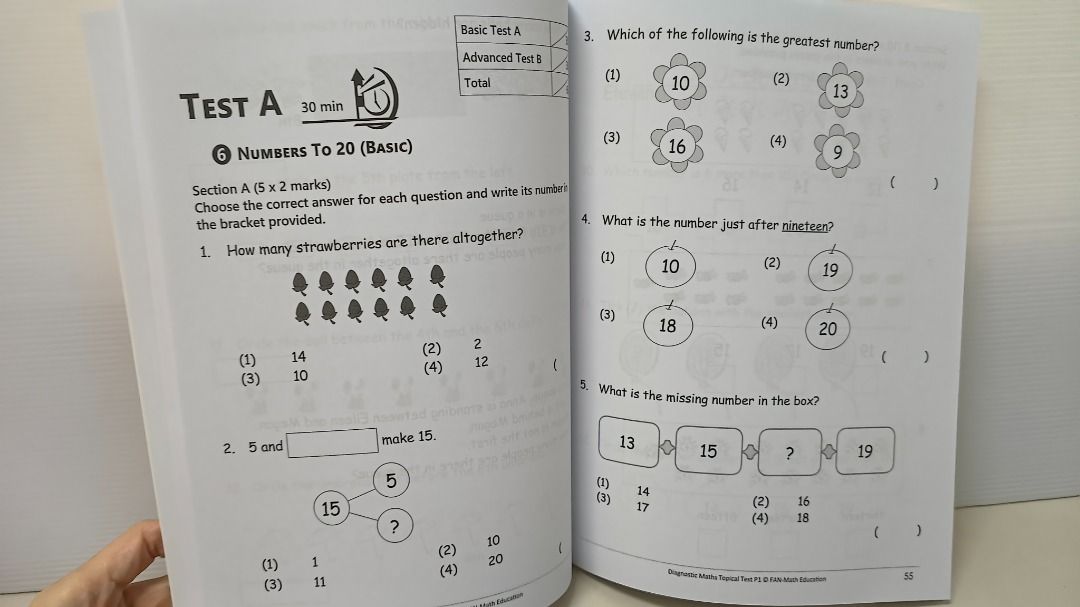 FAN-MATH P1 Math Assessment (Bundle), Hobbies & Toys, Books & Magazines ...