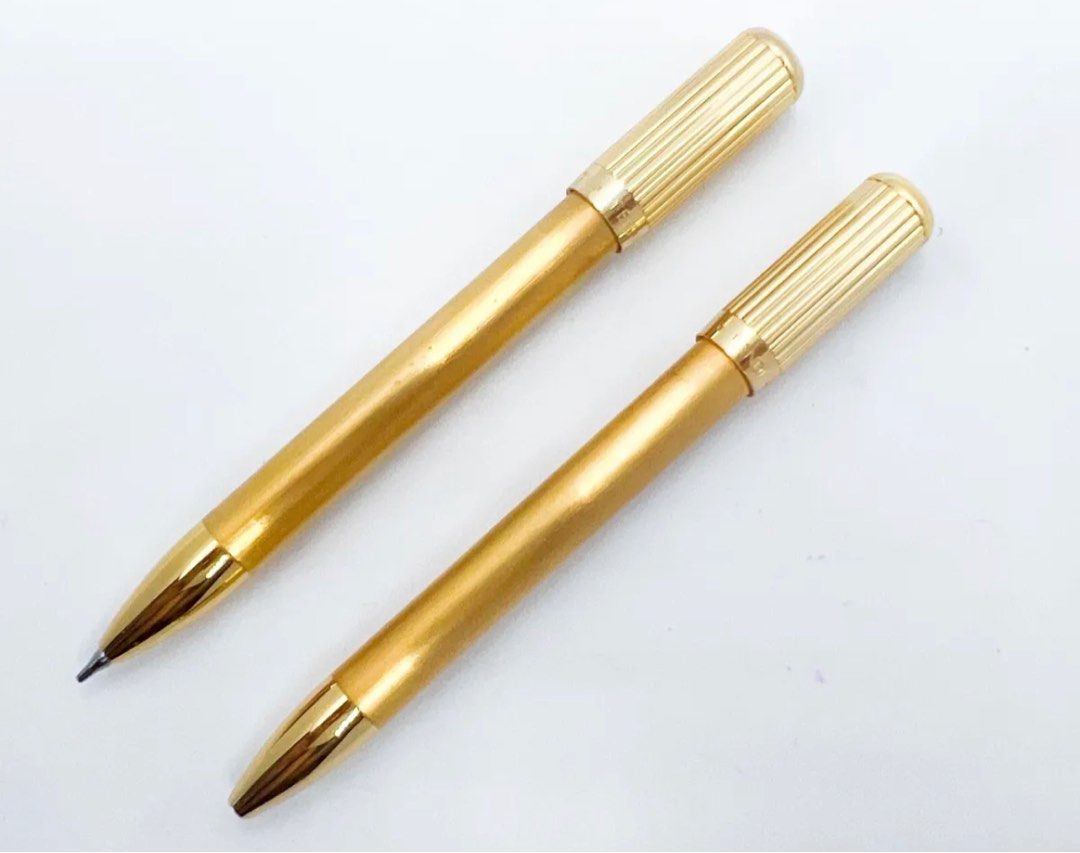 Fendi ballpoint pen and mechanical pencil set with pouch, Hobbies ...