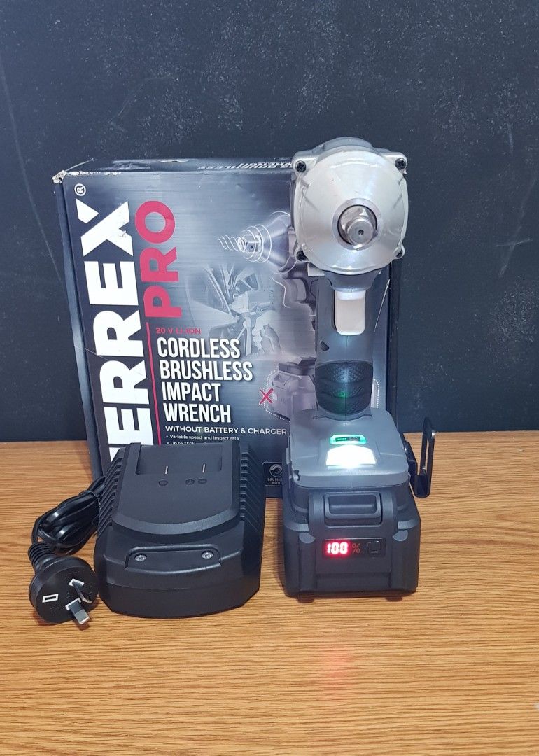Ferrex pro 20v cordless brushless impact wrench, Commercial ...