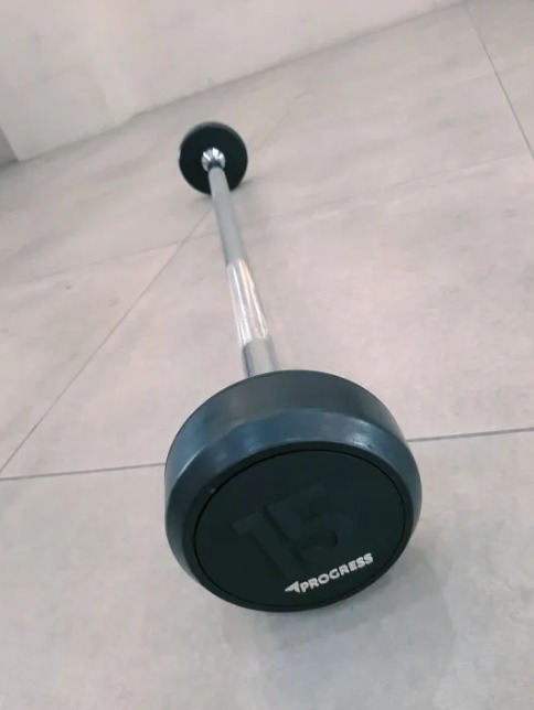 Fixed Barbell 15kg, Sports Equipment, Exercise & Fitness, Weights ...