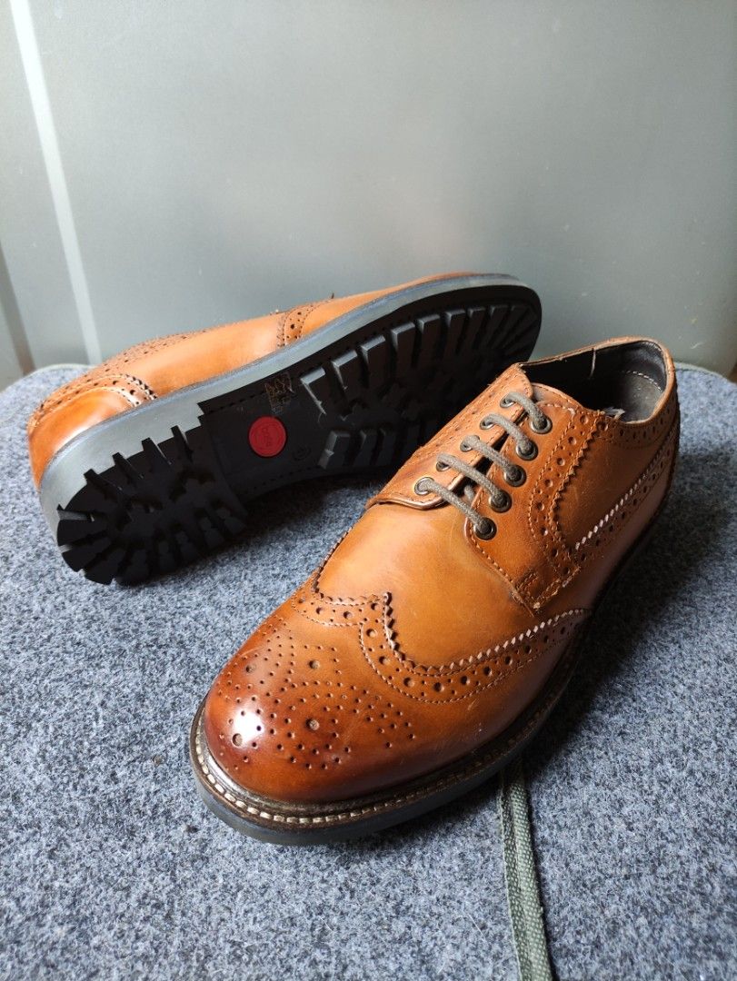Full Brogue Wingtip Derby Shoes (Goodyear Welted) for Men on Carousell