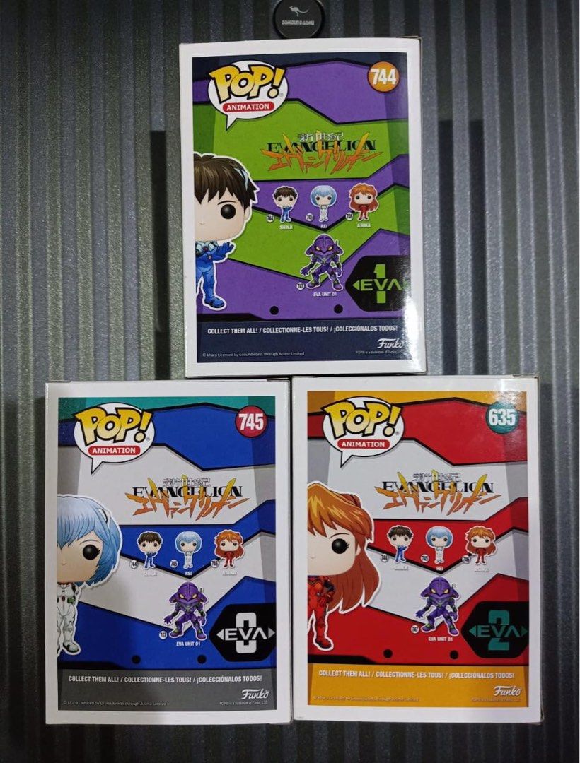Funko Pop! Animation: Neon Genesis Evangelion Set, Hobbies & Toys, Toys ...