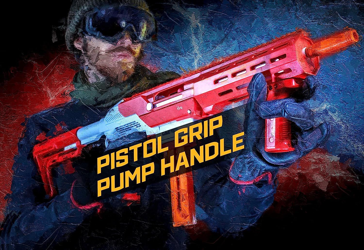 Game Face Prime Spring-Powered Foam Dart Blasters (Red), Hobbies & Toys ...