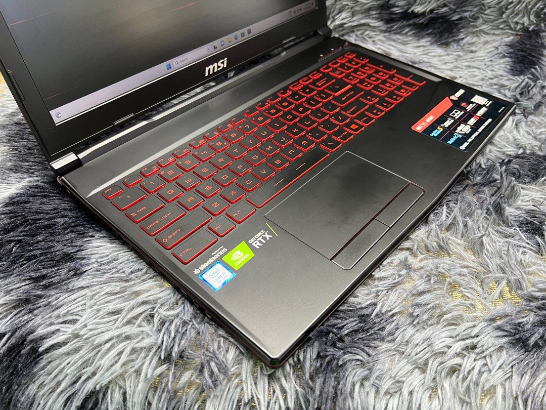 Gaming LapTop MSI GL63 Core i7 16Gb Ram 1Tb+ 256Gb SSD 15inch FHD RTX ...