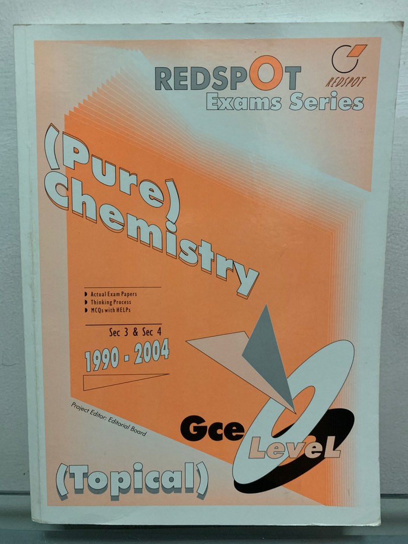 GCE O level Pure Chemistry Redspot Ten Year series, Hobbies & Toys ...