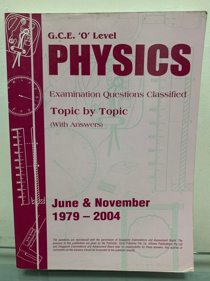 GCE O level Pure Physics Dyna Ten Year series on Carousell