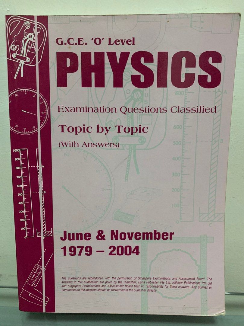 GCE O level Pure Physics Dyna Ten Year series on Carousell